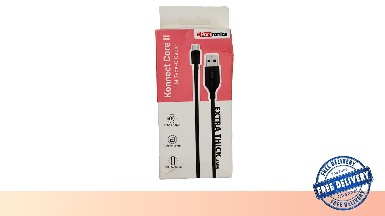 Portronics POR 656 Konnect Core 1 m USB Type C Cable | Free Home ...