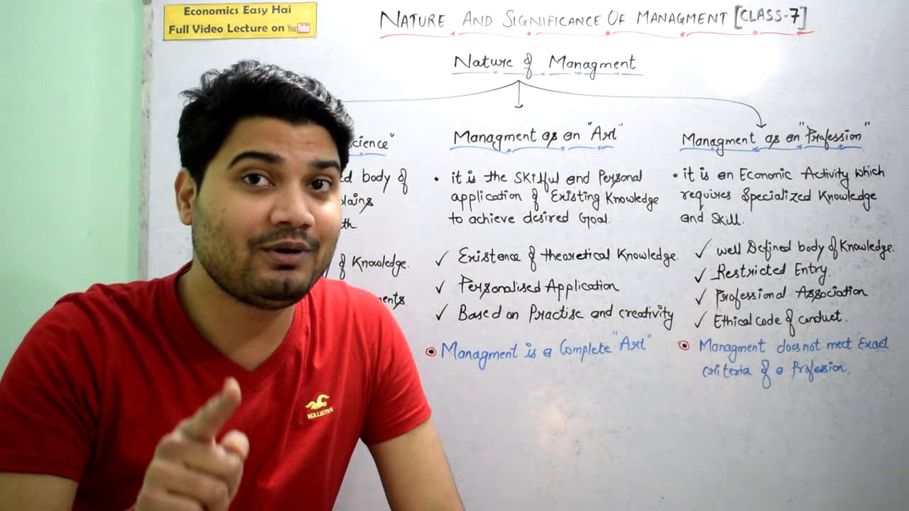 #7, Nature of Management I Art, Science, Profession I Class -XII I ...