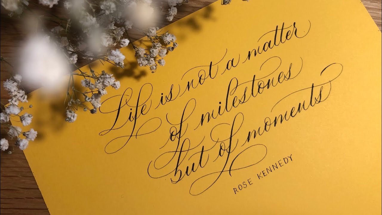 Calligraphy everyday - Day 13 - YouTube