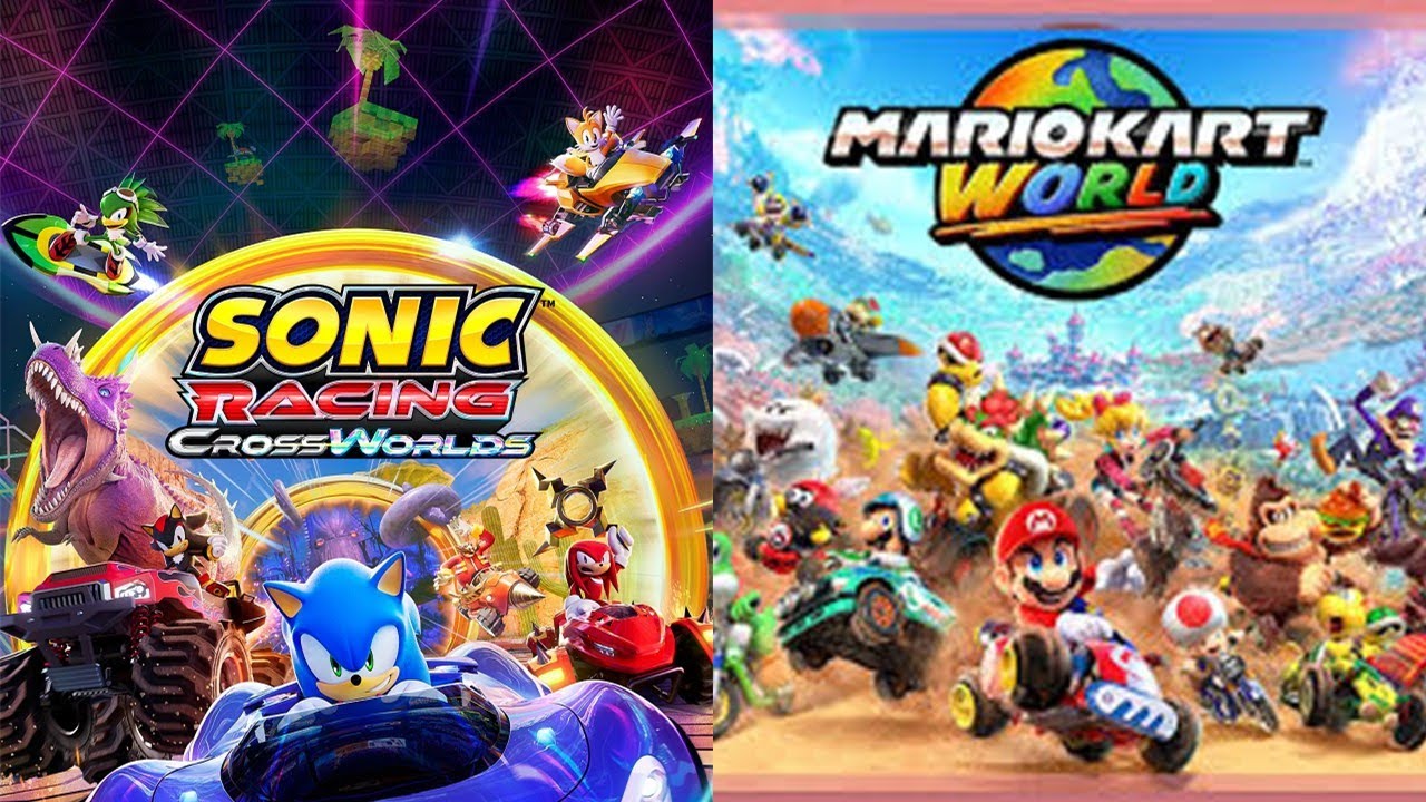 Sonic Racing CrossWorlds VS Mario Kart World - YouTube