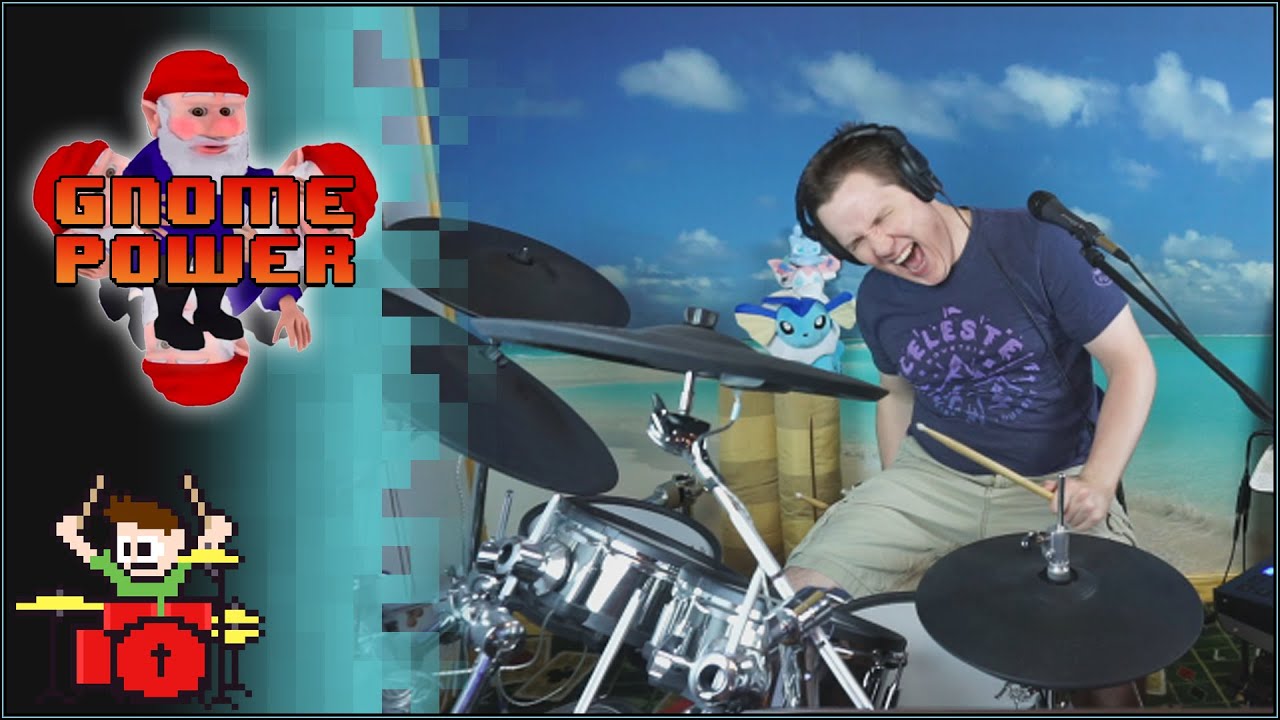 GNOME POWER ON DRUMS! - YouTube