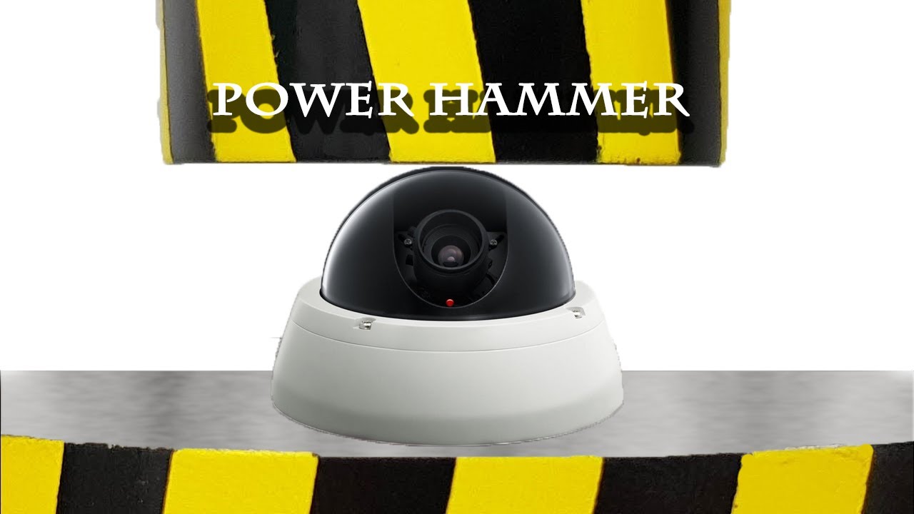 Experiment- Power Hammer vs Security Camera - YouTube