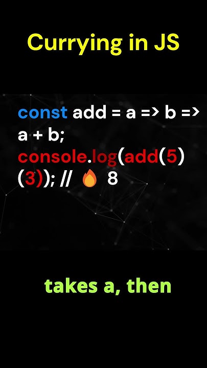 currying in javascript #26/100 #jsshorts #javascript - YouTube