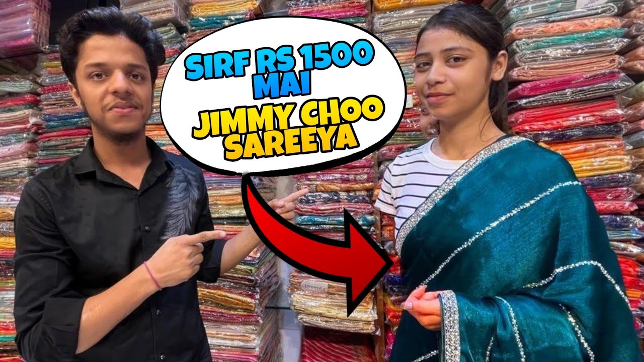 JIMMY CHOO SAREE UNDER RS 1500 | MARKET KI SABSE TRENDING SAREES JIMMY ...