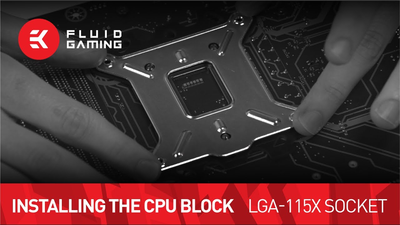CPU water block installation - LGA-115x Socket Motherboards - YouTube