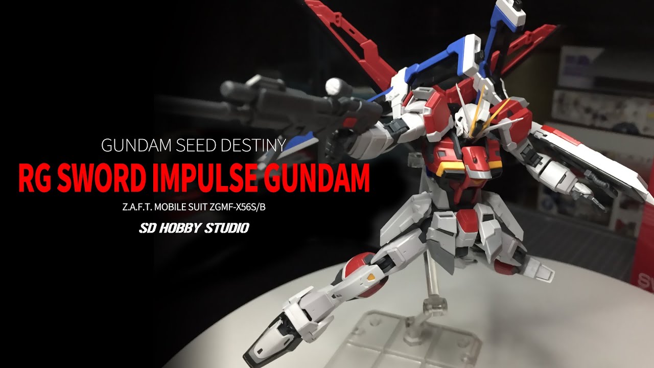 Bandai Club G RG 1/144 Sword Impulse Gundam ASMR Build | RG | Gundam ...