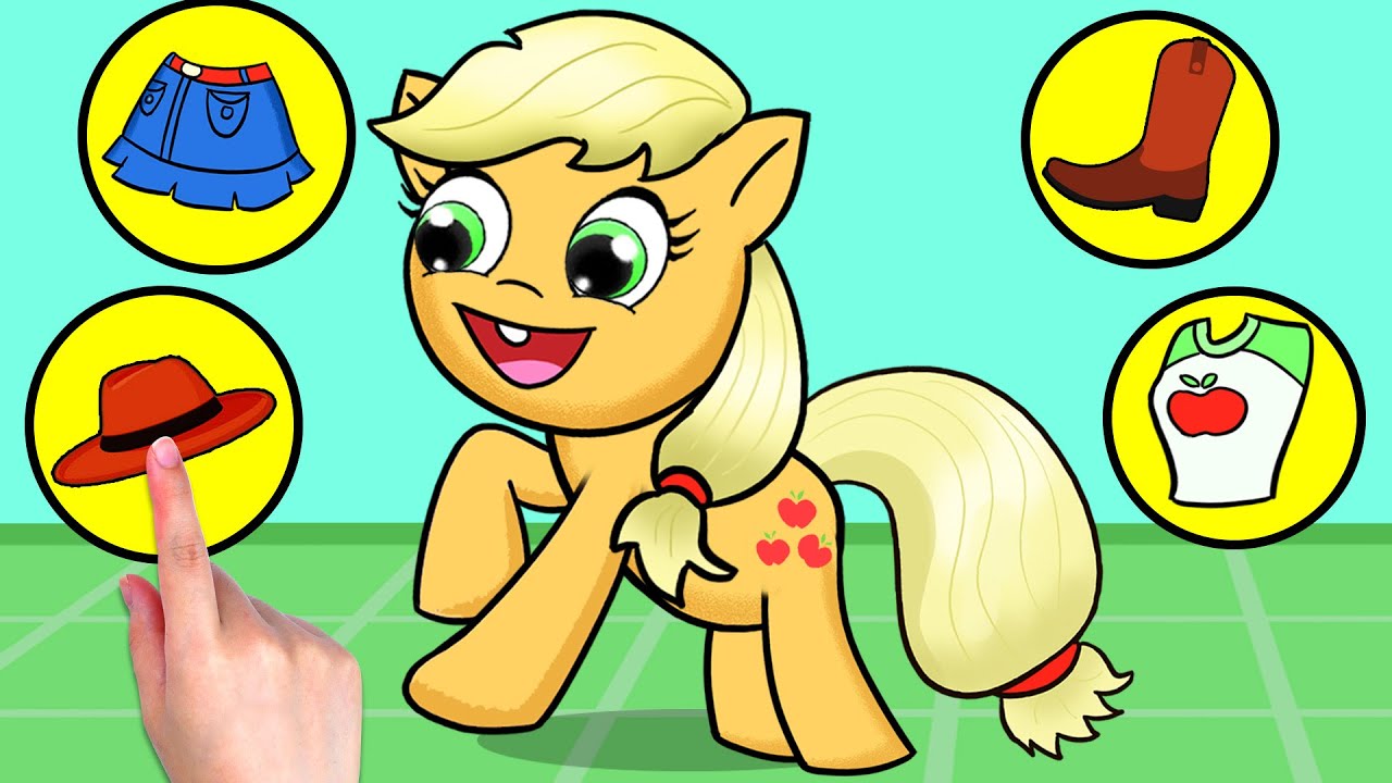 Apple Jack Transformation - MY LITTLE PONY | Stop Motion Paper - YouTube