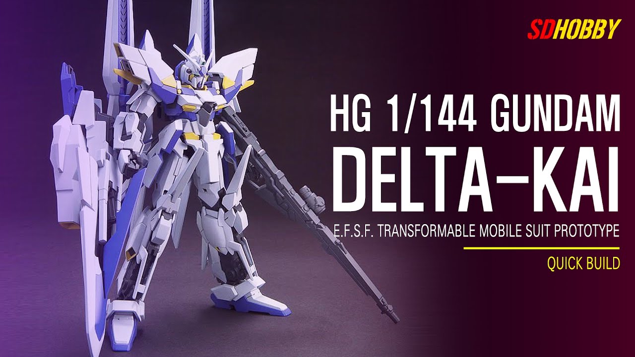 HGUC 1/144 DELTA KAI GUNDAM SPEED BUILD - HG 1/144 델타카이 빠른조립 - YouTube