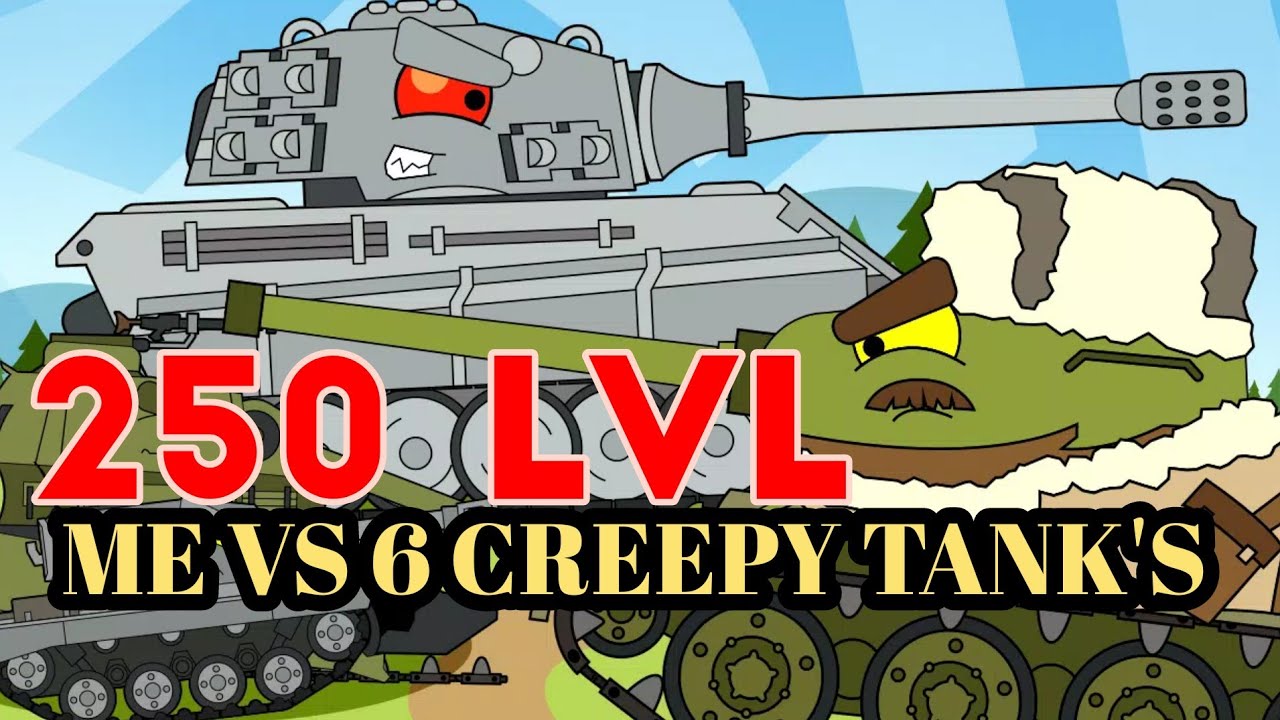 TANK COMBAT GAMEPLAY. 250 LVL. ME VS 6 CREEPY TANK'S. BEST MOBILE GAME ...