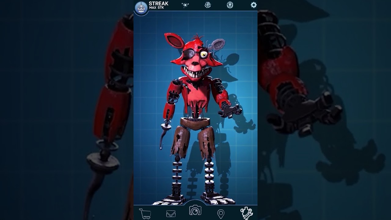 FNAF AR Withered Foxy Animatronics Workshop Animations - YouTube