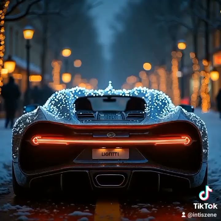 Bugatti Chiron with Christmas Lights, MERRY X-MAS #christmas #xmas #ai ...