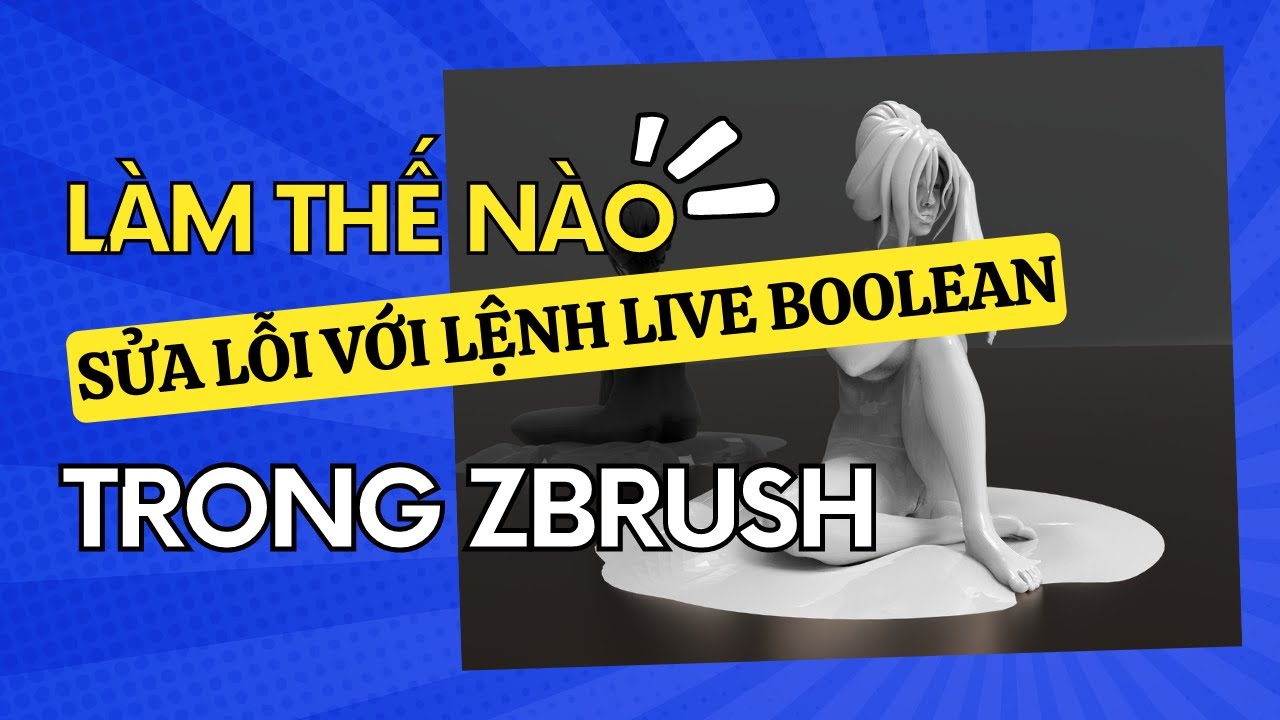 Làm thế nào phát hiện và sửa lỗi với lệnh Live Boolean trong Zbrush | Học Zbrush - YouTube