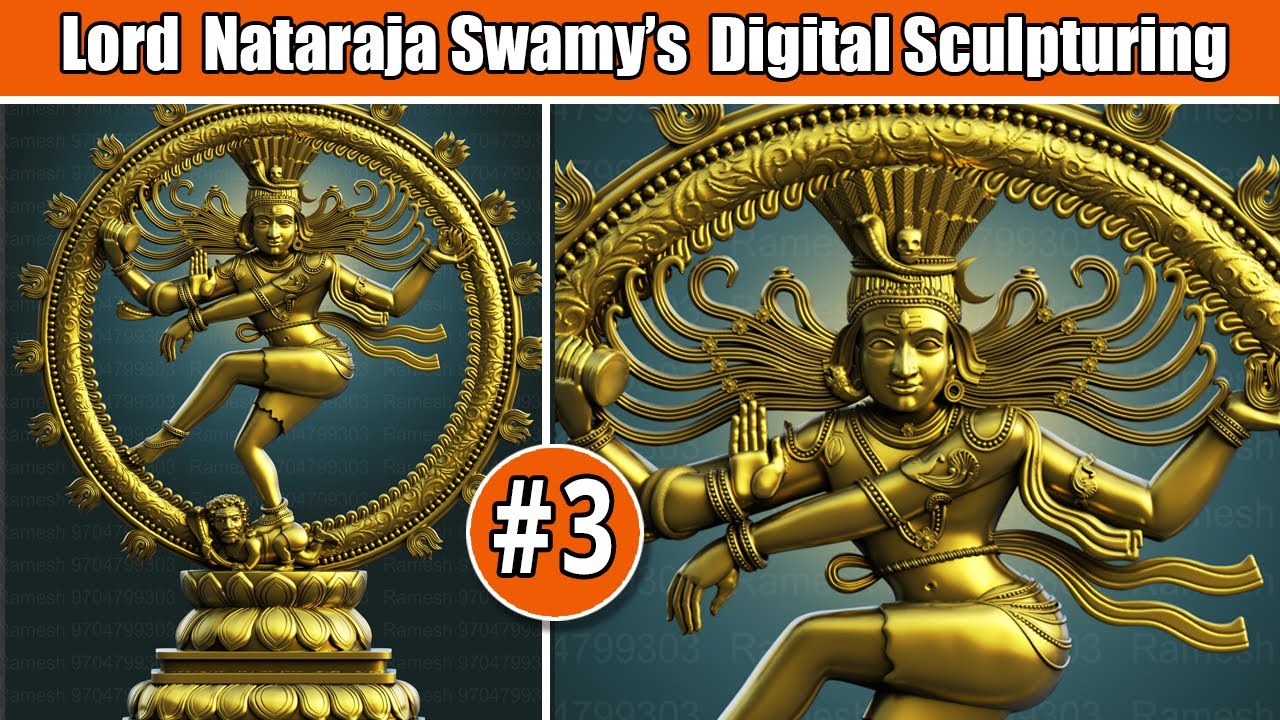 Lord Nataraja Swamy 3d statue | How to create lord Nataraja Swamy 3d Moorthy - YouTube