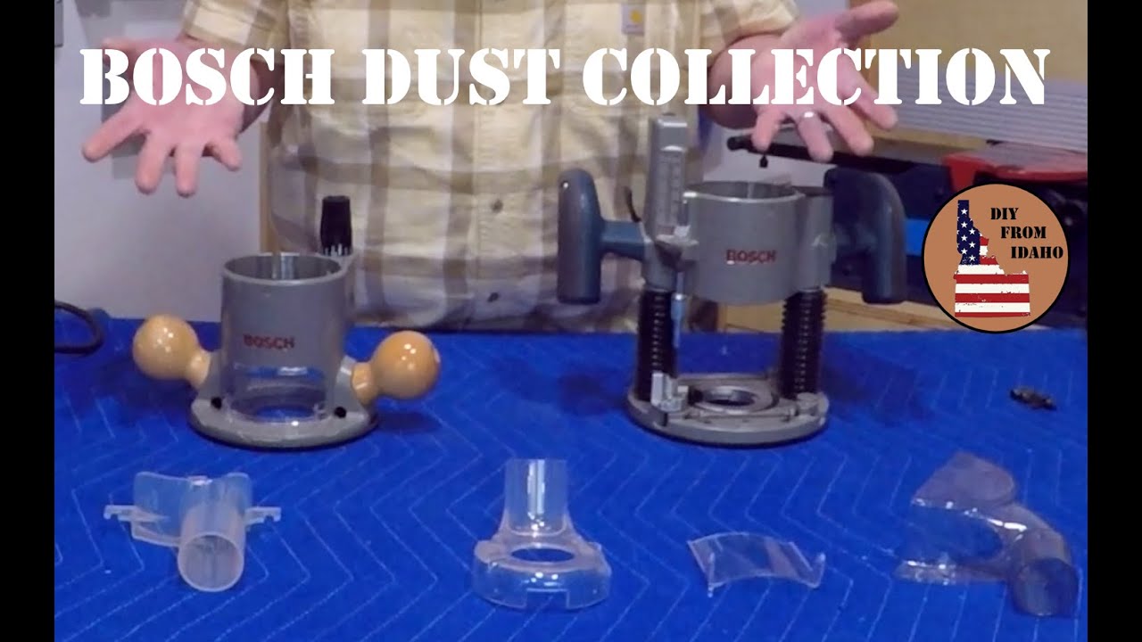 Router Dust Collection for the Bosch 1617 - YouTube