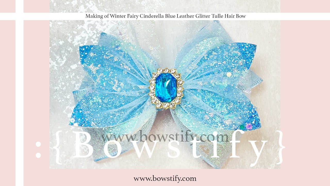 [Normal Speed] Winter Fairy Cinderella Blue Leather Glitter Tulle Hair ...