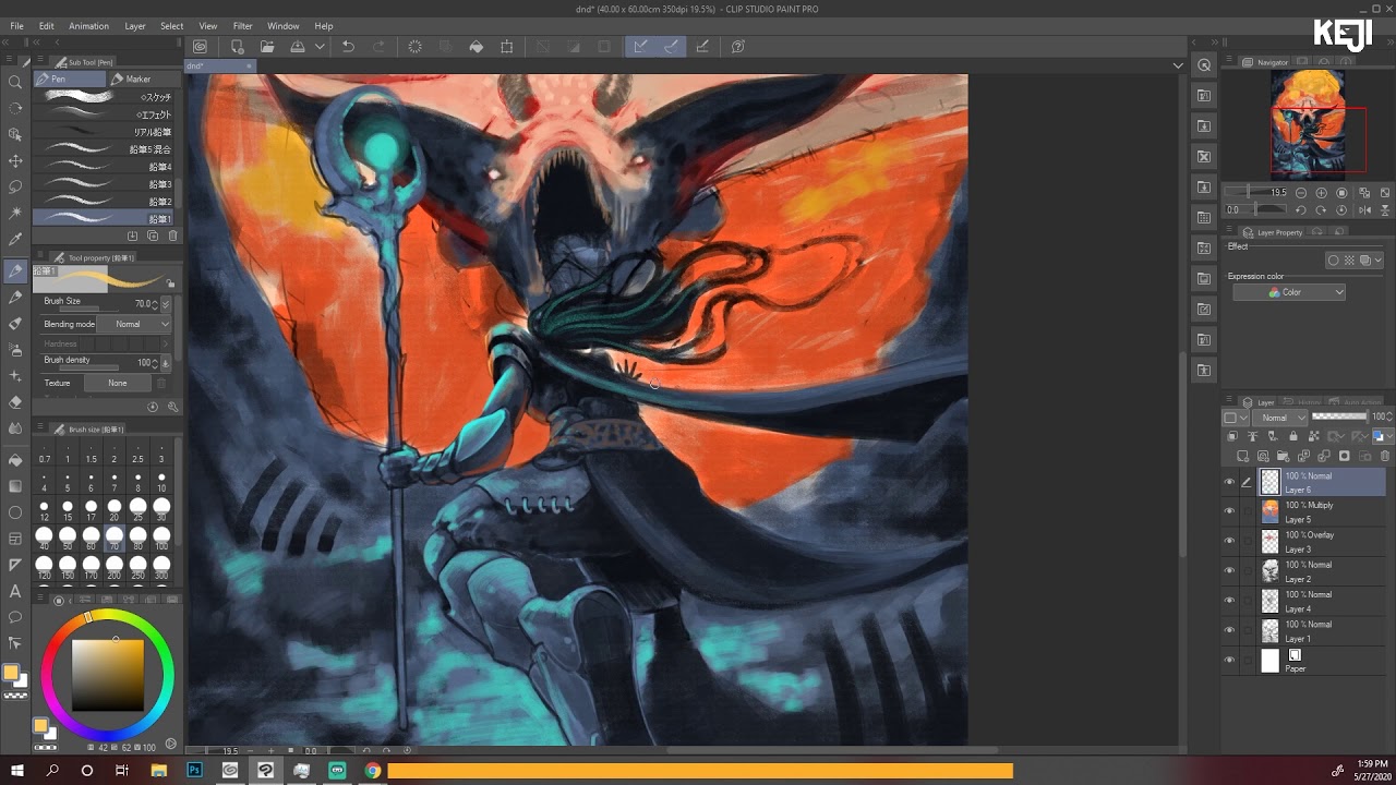 DIGITAL PAINTING DUNGEONS & DRAGON - YouTube