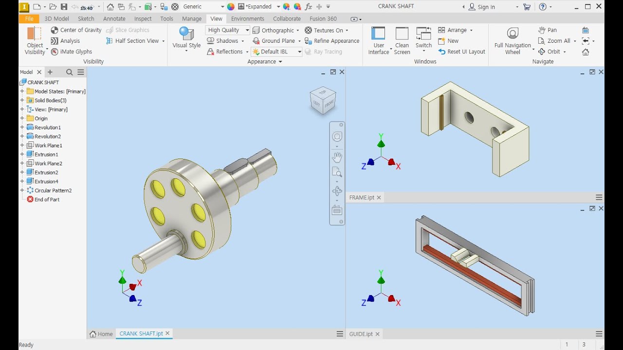 #59 ROTARY CUTTER MODELING - 1 ( 로타리 커터 모델링 ) - YouTube