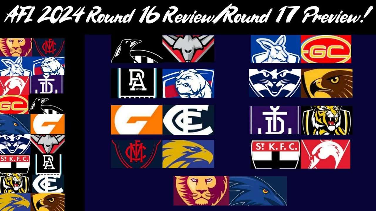 AFL 2024 Round 16 Review/ Round 17 Preview! - YouTube