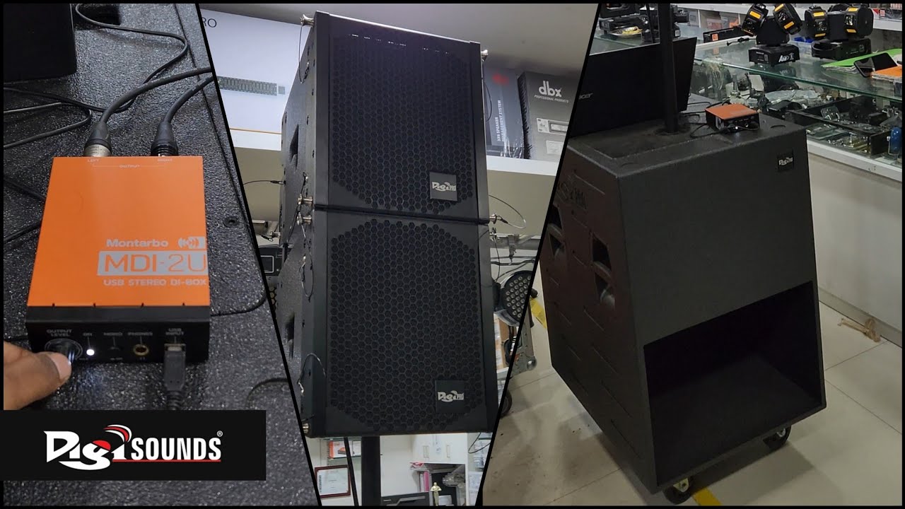 DigiPro DP1810FULL Active speaker system | Montarbo MDI-2U DI box # ...