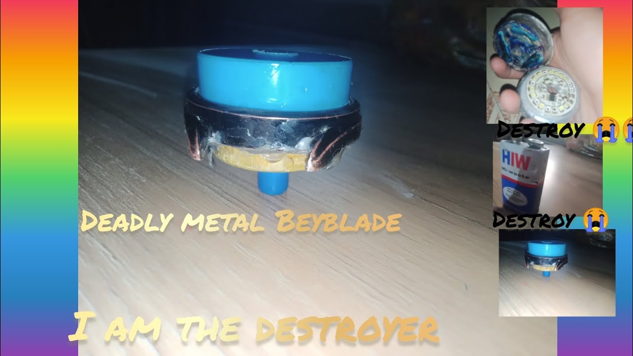 Deadly metal beyblade (destroy everything 🤯🤯😱😱😭) - YouTube