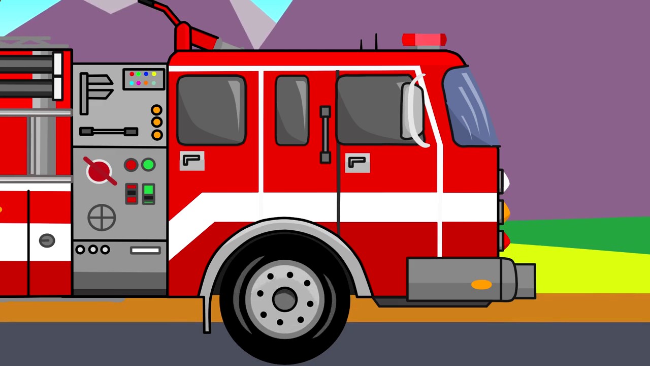 Fire Truck For Kids Car Garage Fire Brigade Tales For Children 2016 ...