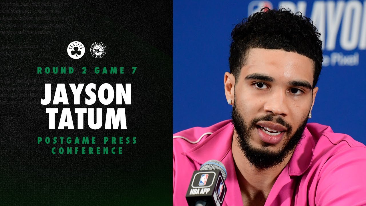 Jayson Tatum Postgame Media Availability | Round 2 Game 7 vs ...