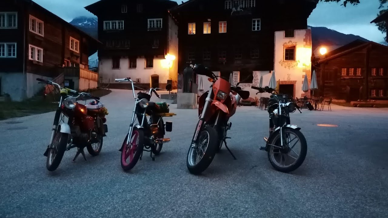 Mofa Tour 2020 von Uri über den Furkapass bis nach Wallis Brigerbad ...