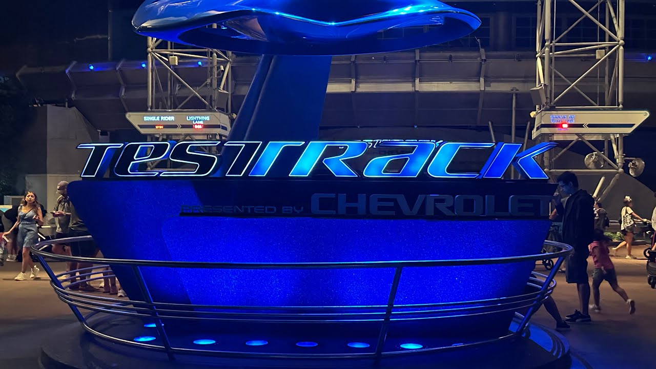 AT EPCOT RIDING THE TEST TRACK RIDE - YouTube
