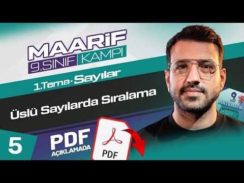 Üslü Sayılarda Sıralama I 1.Tema Sayılar I 9. Sınıf Maarif Matematik Kampı I B5