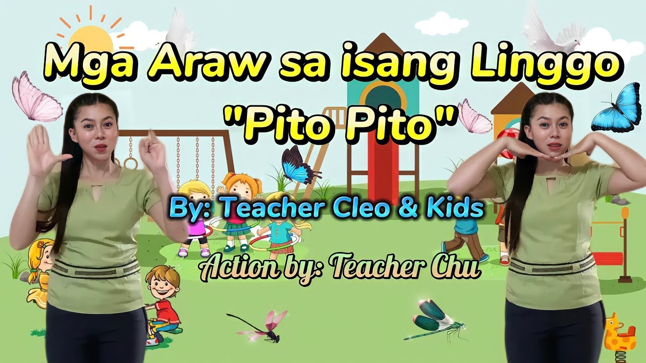 MGA ARAW SA ISANG LINGGO "Pito Pito" | Energizer | By: Teacher Cleo ...