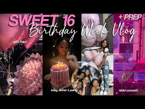 16TH BIRTHDAY VLOG | nicki concert, nose piercing, liscense, gifts, dinner, & PREP
