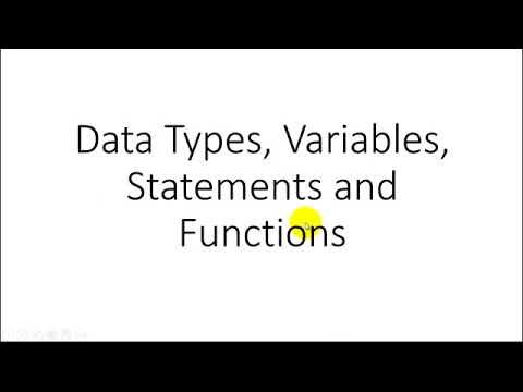 3. Java Class - Data Types, Variables, Statmt, Function (2) - YouTube