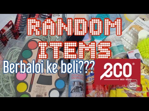 ECO SHOP HAUL : (RANDOM ITEMS) Barang yang berbaloi - YouTube