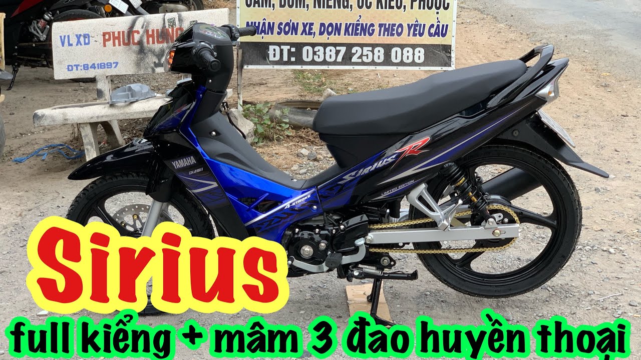 Sirius full kiểng + mâm 3 đao huyền thoại | Quyền RC90 - YouTube