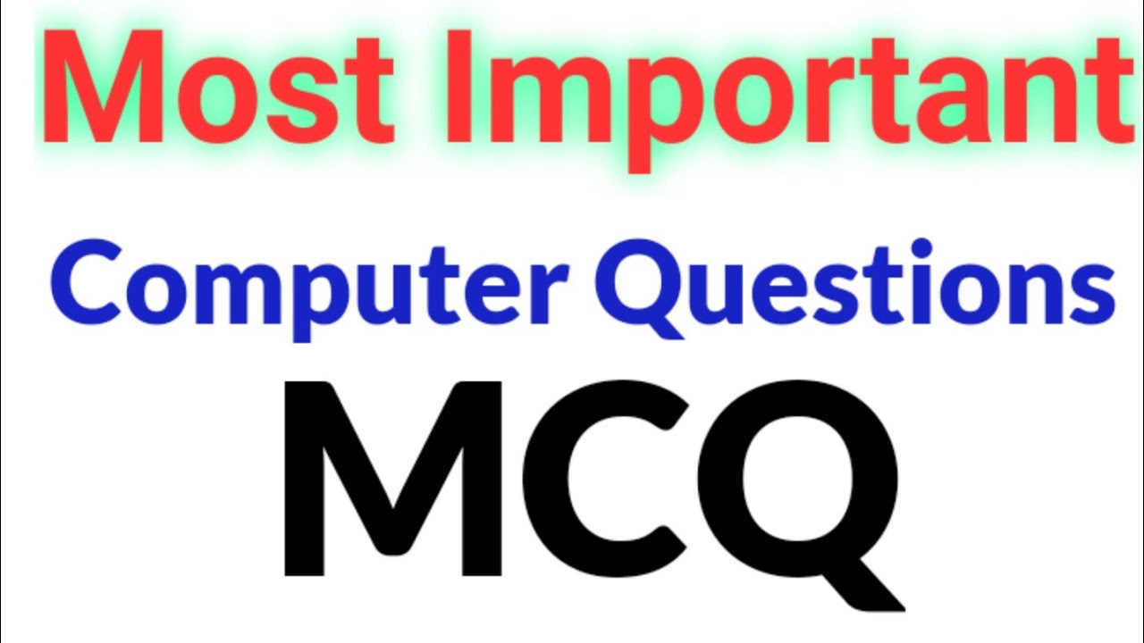 Top 25 Computer Basics mcq | part 1 - YouTube