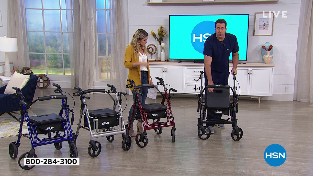 Drive Medical Duet Transport Chair/Rollator Walker - YouTube