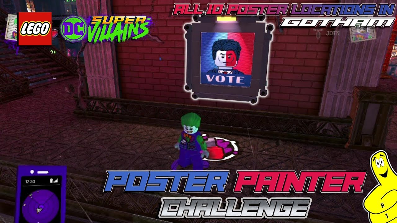 Lego DC Super-Villains: Poster Painter CHALLENGE (All 10 Poster ...