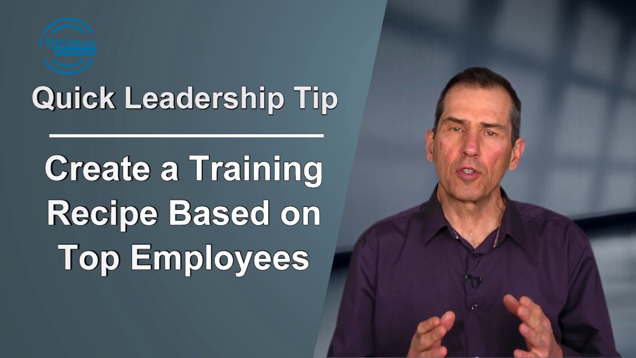 Recipe for employee training - YouTube