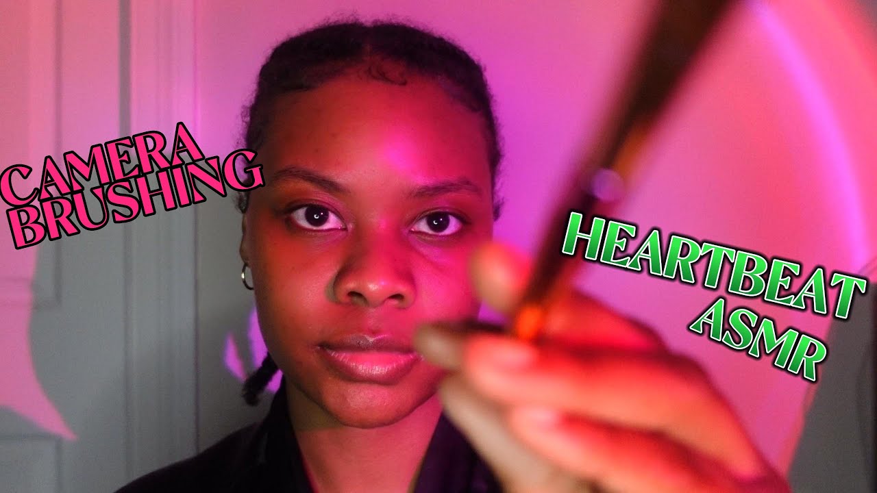 Camera Brushing 📷🖌️ w/ Heartbeat💓🤍 ASMR(No Talking) 😌 - YouTube