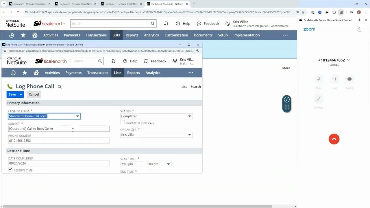 Zoom Phone NetSuite Integration Accelerator | ScaleNorth Platform - YouTube