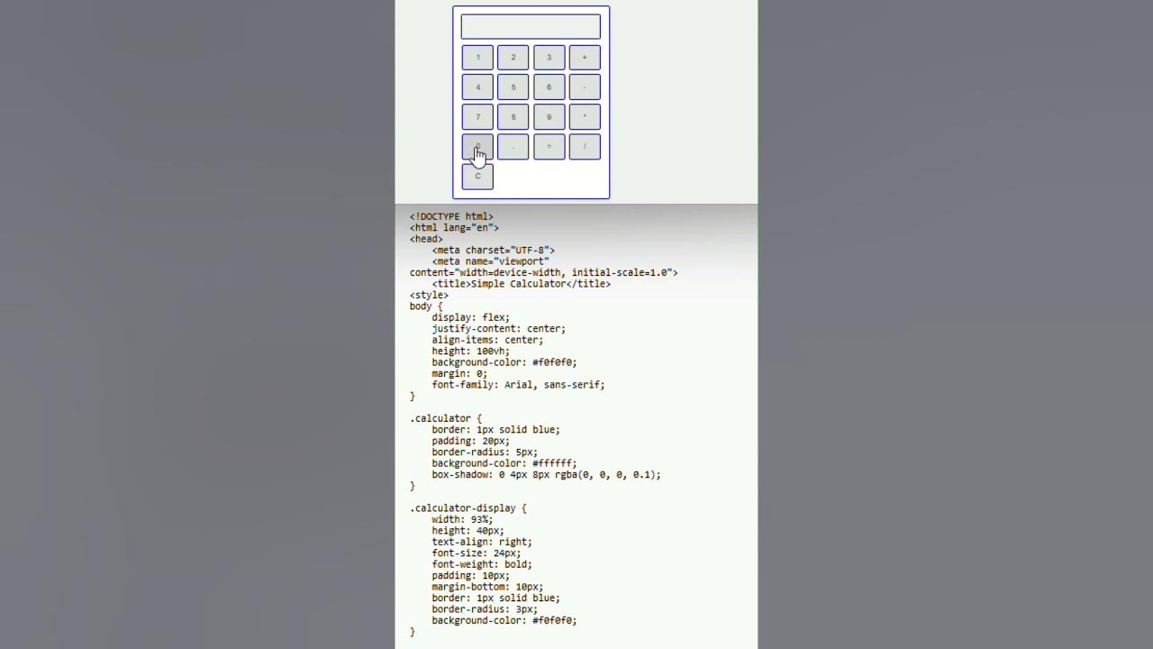 calculator || HTML || CSS || JavaScript - YouTube