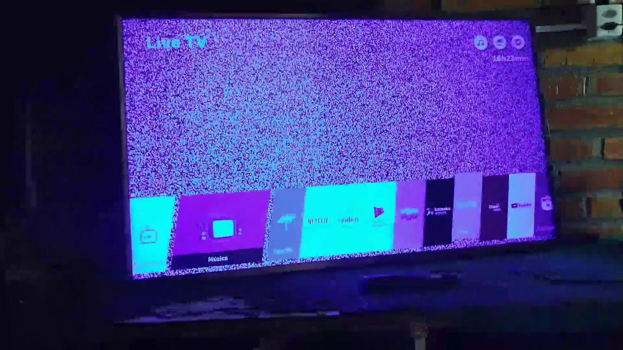 Tela Azul TV LG 43UJ6565. - YouTube