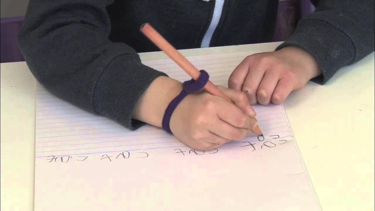 Handwriting advice: correct grip and positioning for new writers - YouTube