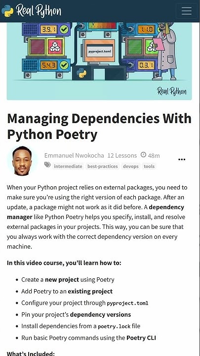 Master Dependency Management with Python Poetry! - YouTube