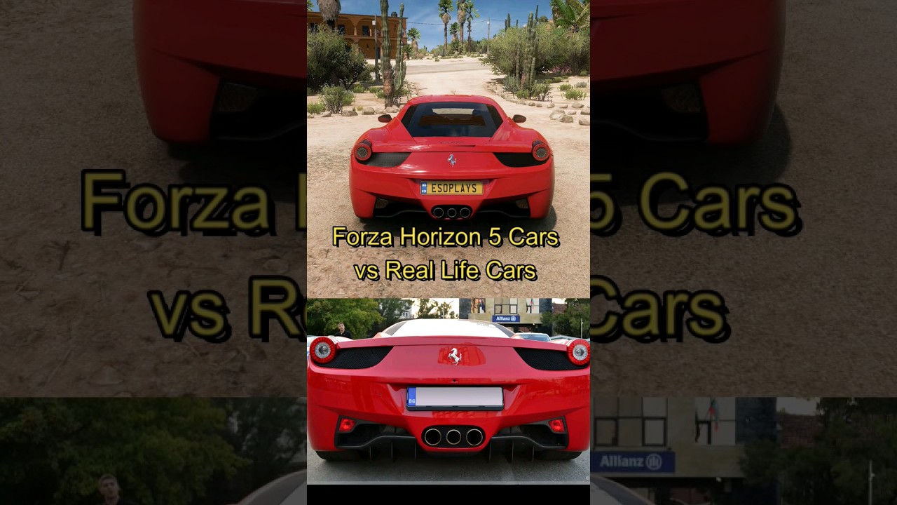 Forza Horizon 5 cars vs Real life Car #shorts - YouTube