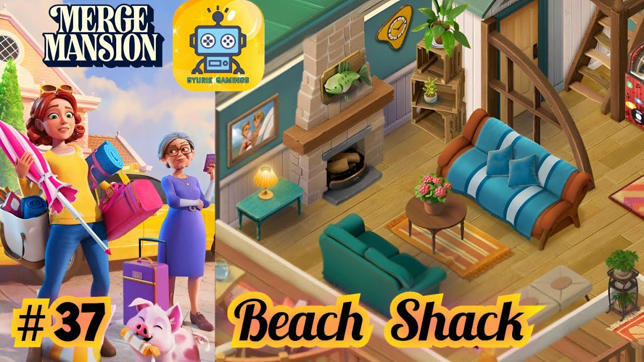 Merge Mansion Story : Beach Shack #37 - YouTube