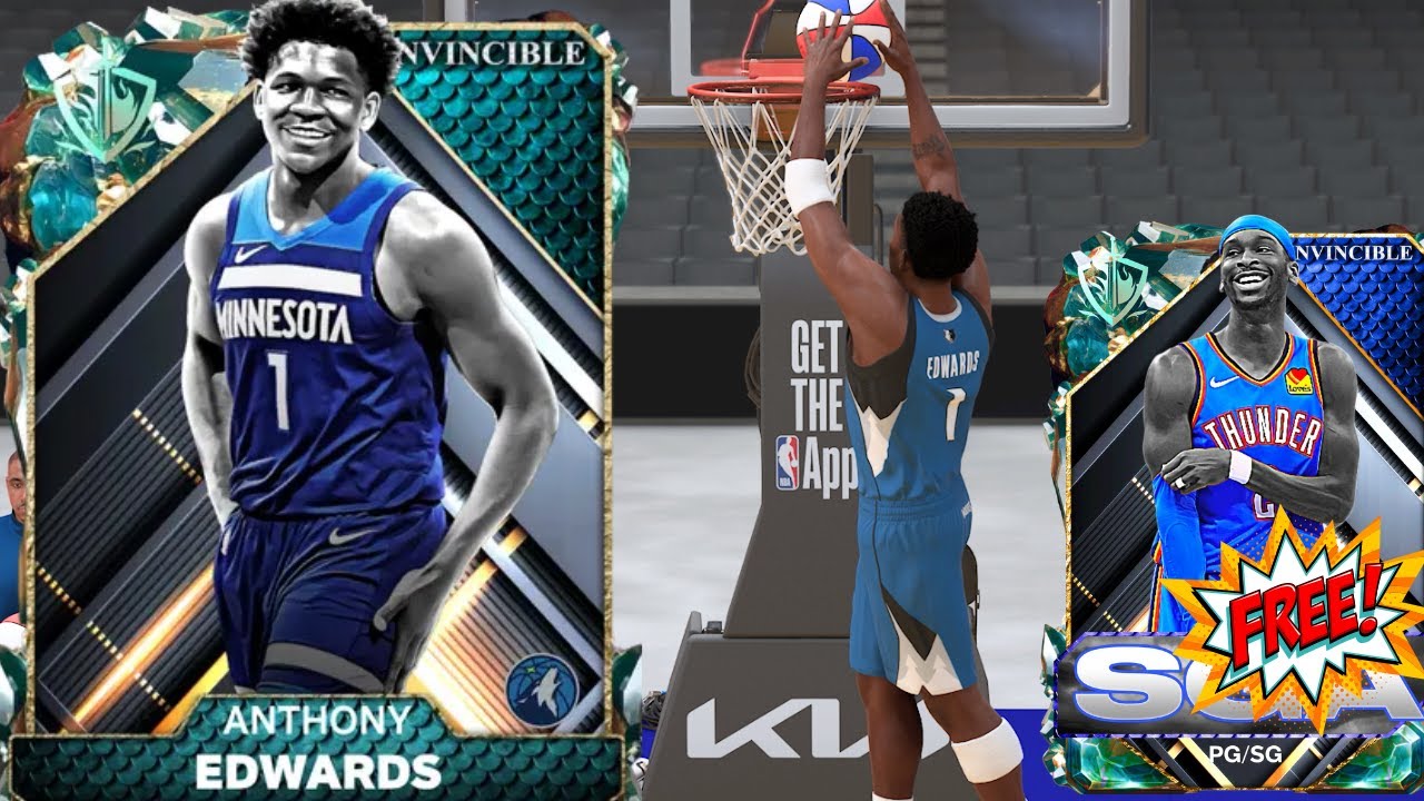 *FREE* SGA!! INVINCIBLE ANTHONY EDWARDS GAMEPLAY IN NBA2K25 MyTeam ...