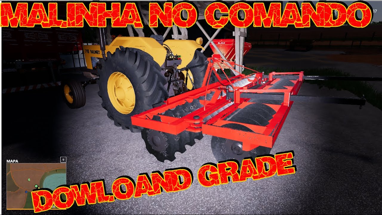 dowloand grade de arrasto e idraulica no fs19 - YouTube