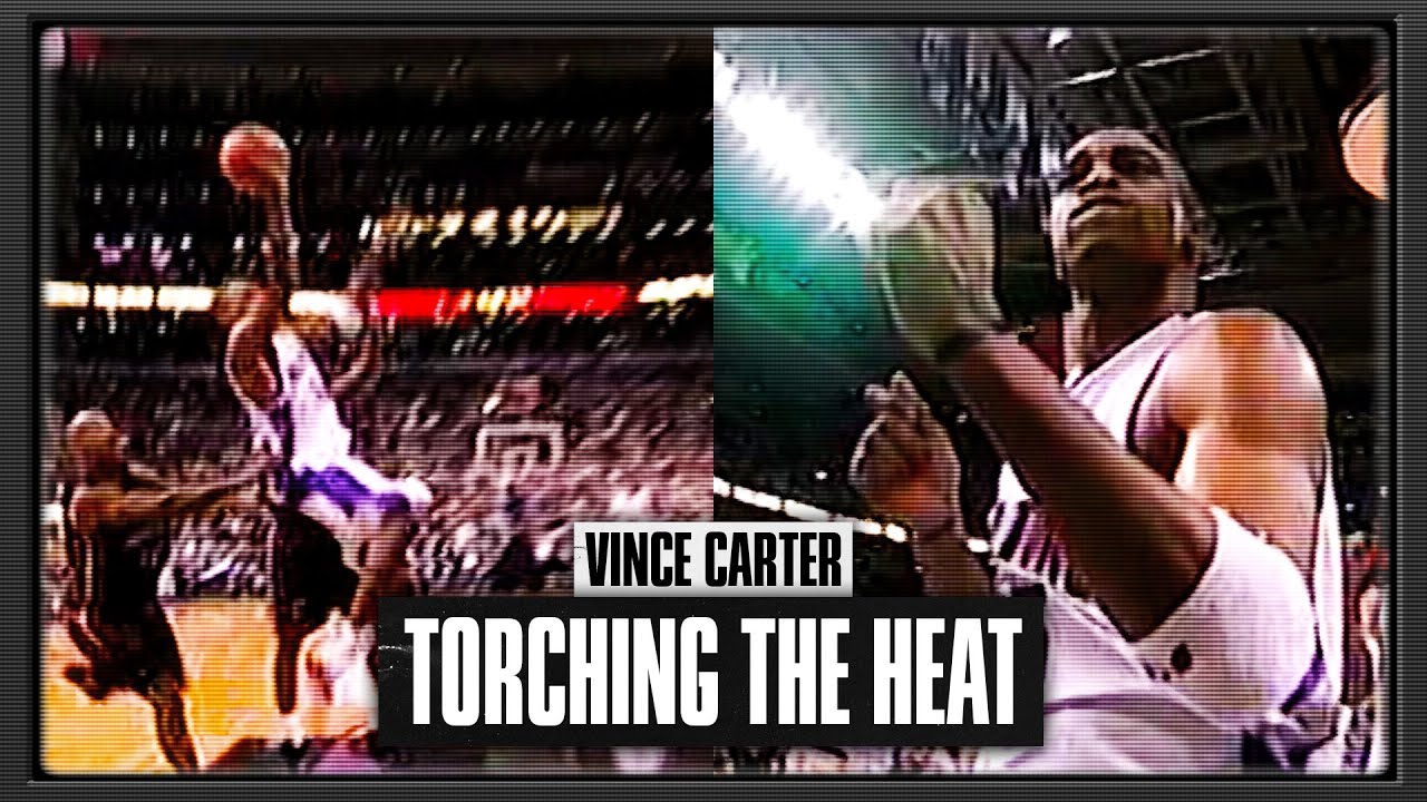 Vince Carter TORCHING The Miami Heat | April 13th 2001 - YouTube