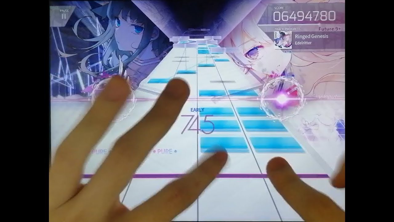【Arcaea】Ringed Genesis speed*1 PM 10001086pts(-60) - YouTube
